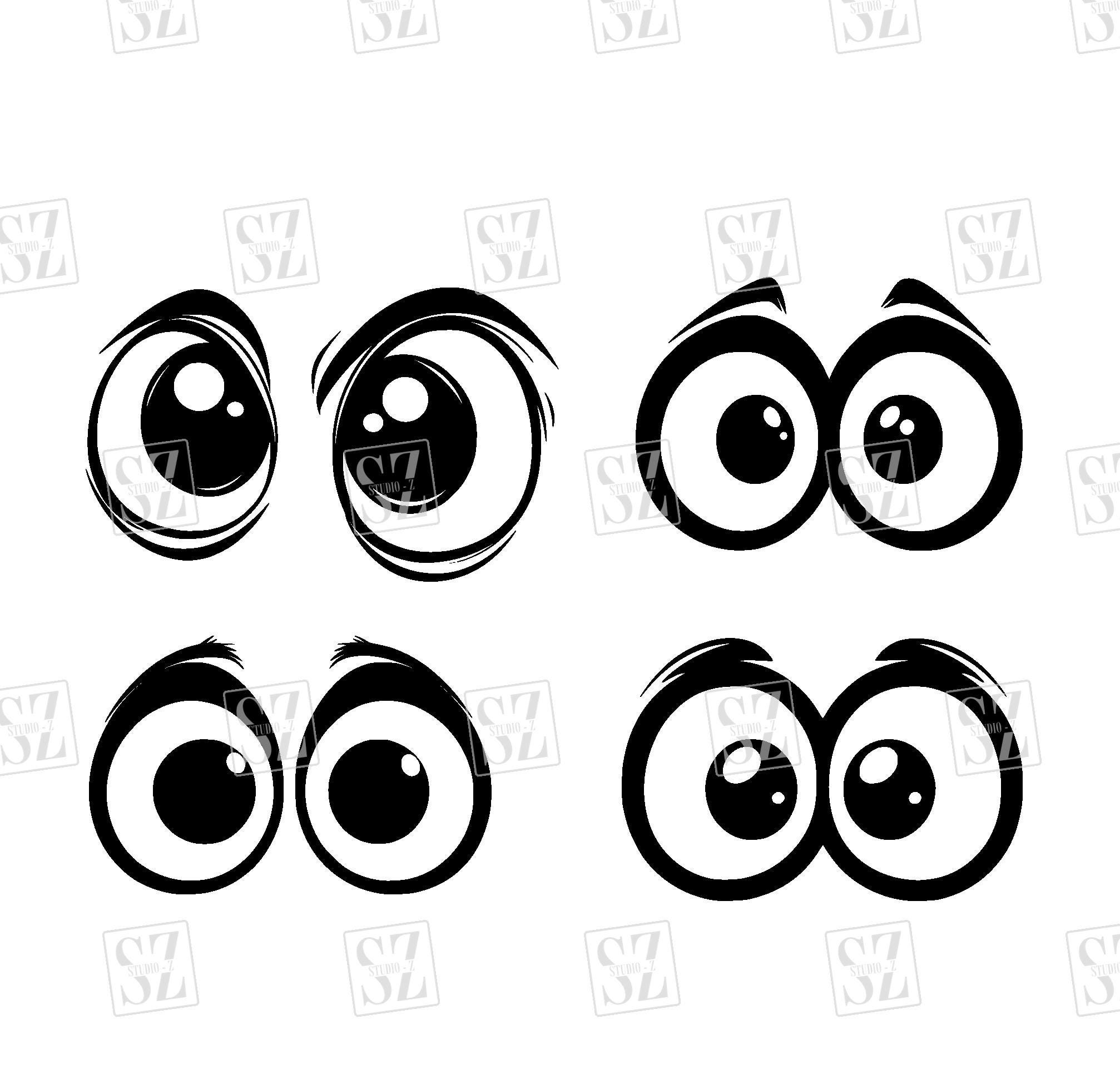 Monster and Cartoon Eyes 20 Pcs Halloween Bundle, Svg & Png Cut Files ...
