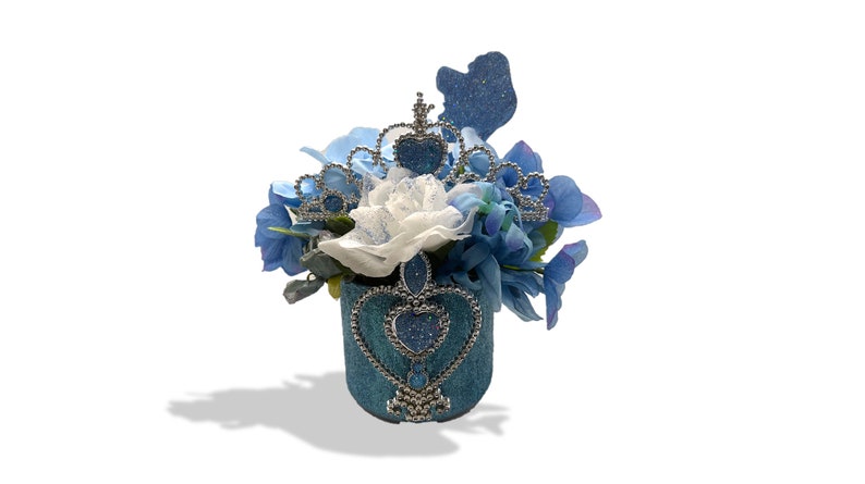 Disney Princess Floral Arrangement Disney Decor Glitter - Etsy