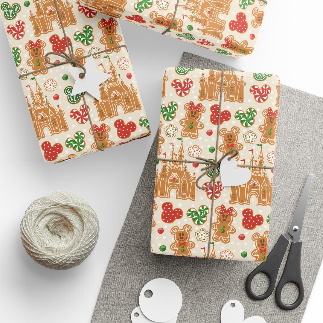 Disney Christmas Wrapping Papers - Gingerbread Cookies | Disney ...