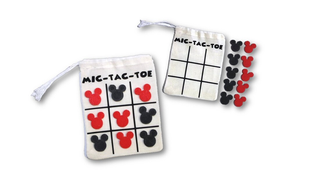 Mic Tac Toe Disney Inspired Game | Mickey Tic Tac Toe | Pixie Dust Gift ...