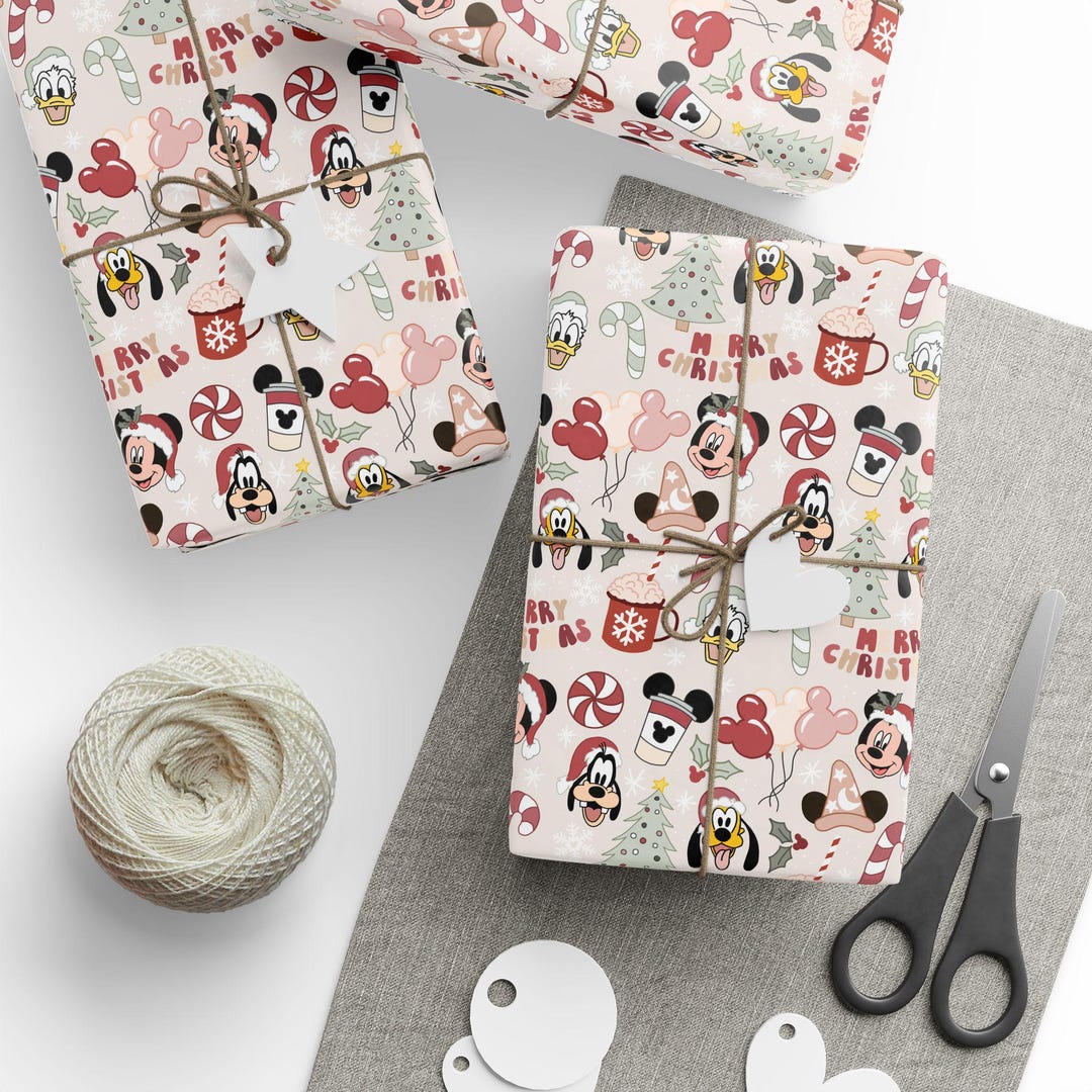 Disney Christmas Wrapping Papers - Neutral | Disney Accessories ...