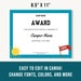 Editable Summer Camp Award Certificates | Camp Awards | Day Camp Awards ...