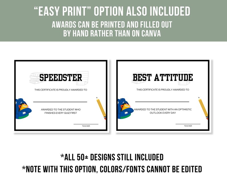 Editable Class Award Certificates | Classroom Awards | End of the Year ...