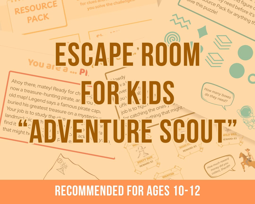 Kids Escape Room PDF Game | Kids Escape Room | PDF Game for Kids ...