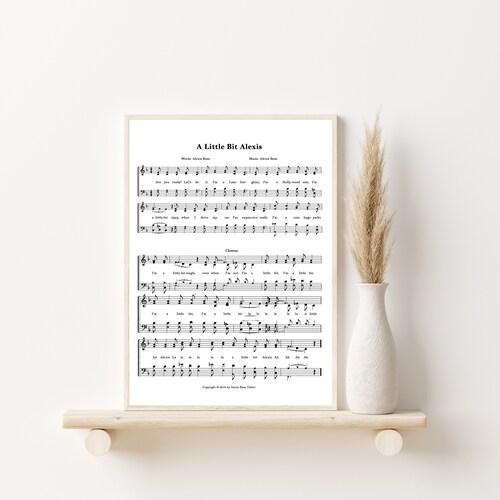 Schitts Creek A Little Bit Alexis Song Sheet 8x10 Poster - Etsy