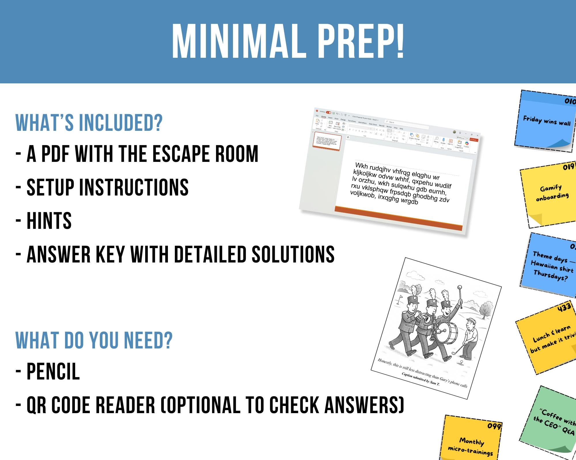 Escape From Work PDF Game Escape Room | Printable Adventure for Adults ...