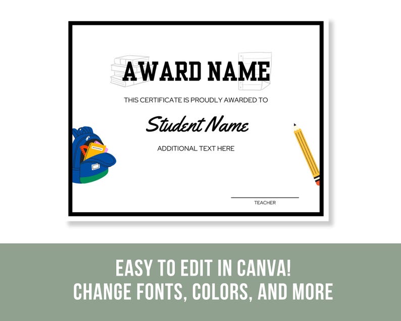 Editable Class Award Certificates | Classroom Awards | End of the Year ...