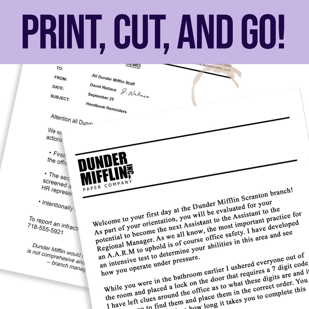 Escape the Office PDF Game Escape Room | Printable Adventure for Adults ...