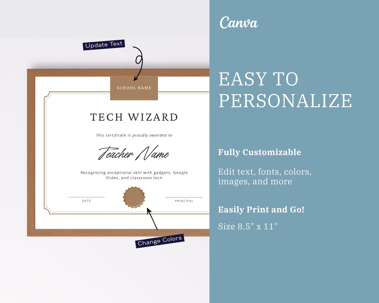 Editable Teacher Award Certificates | Teacher Awards | Teacher ...