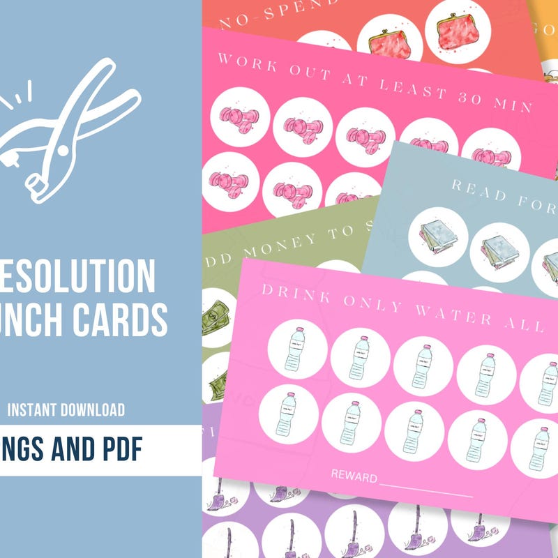 Punch Card for 2026 - Etsy