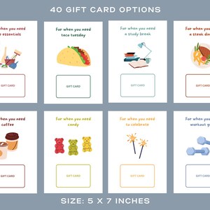 Printable Gift Card Book for Graduation or College | Gift Card Book ...