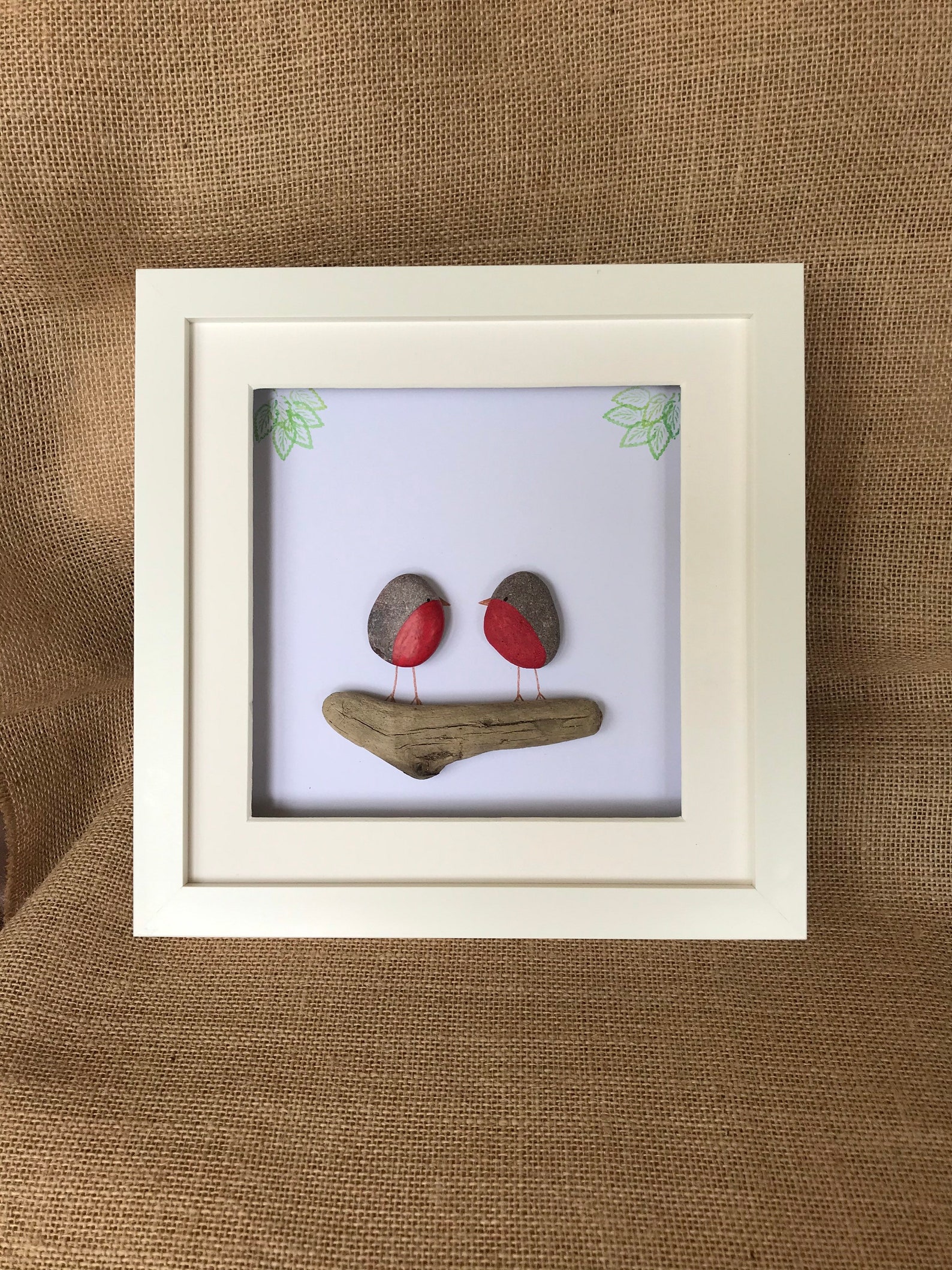 Pebble Art Robin Pebble Art Picture Robin Pebble Art Box - Etsy UK