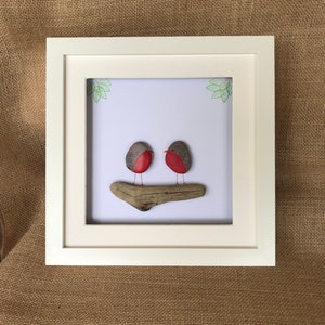 Pebble Art, Robin Pebble Art Picture, Robin Pebble Art, Box Frame ...