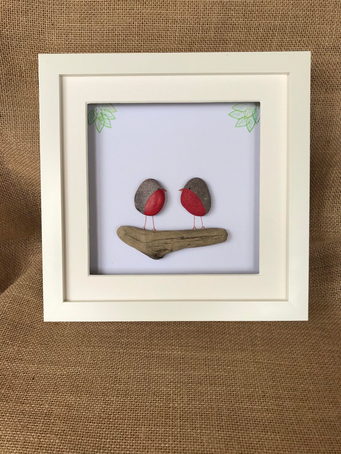 Pebble Art Robin Pebble Art Picture Robin Pebble Art Box - Etsy