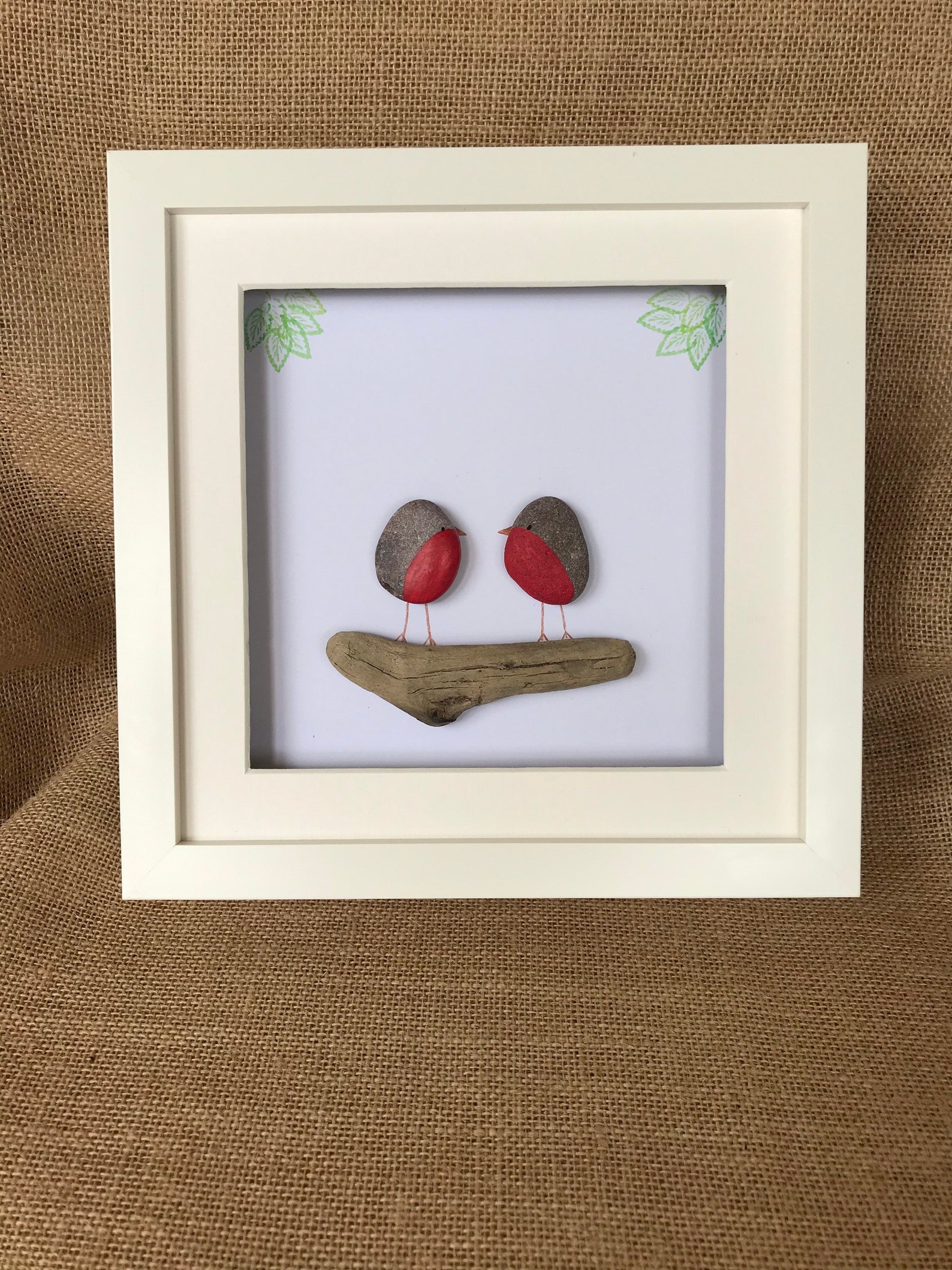 Pebble Art Robin Pebble Art Picture Robin Pebble Art Box - Etsy