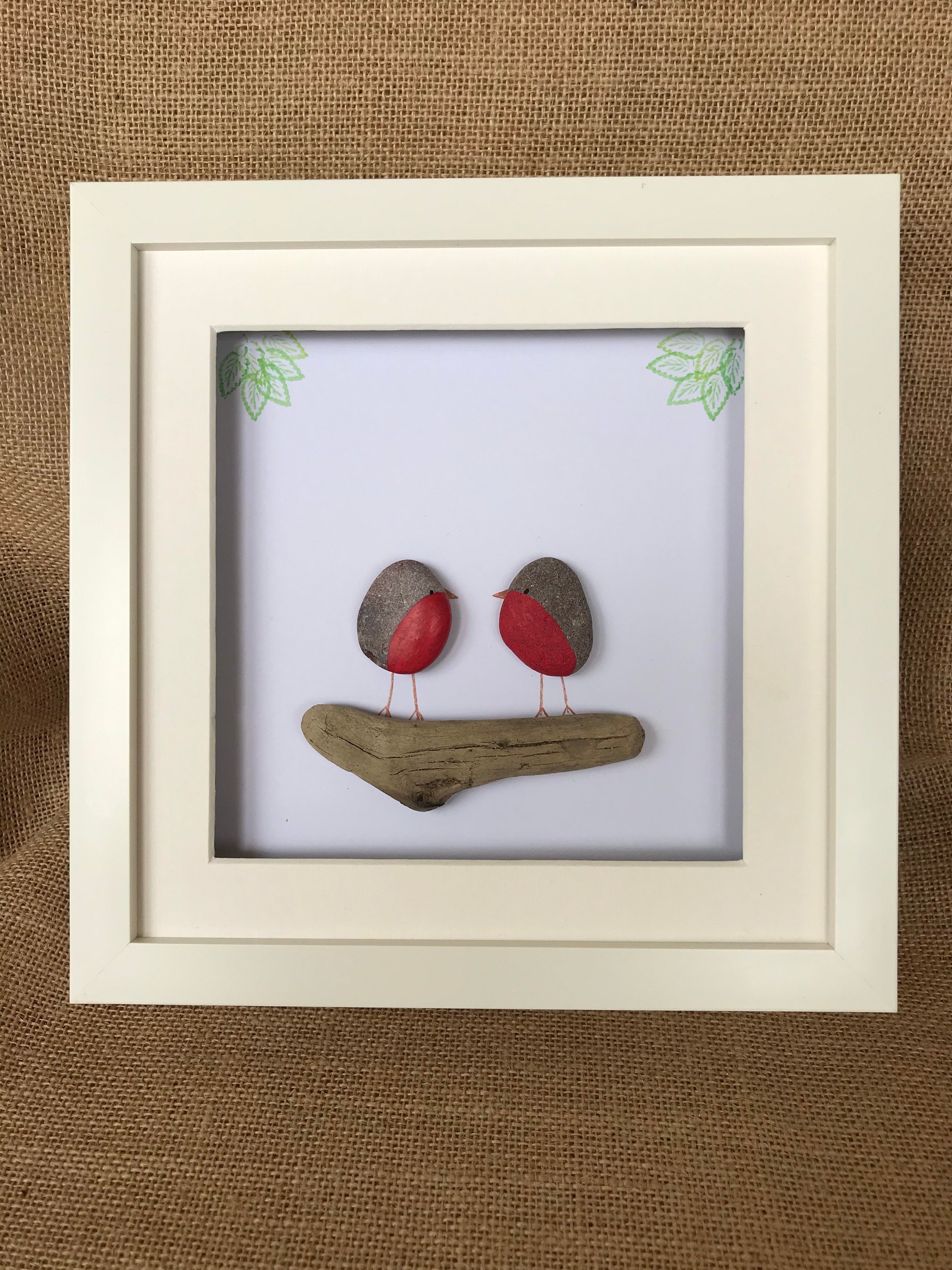 Pebble Art Robin Pebble Art Picture Robin Pebble Art Box - Etsy UK