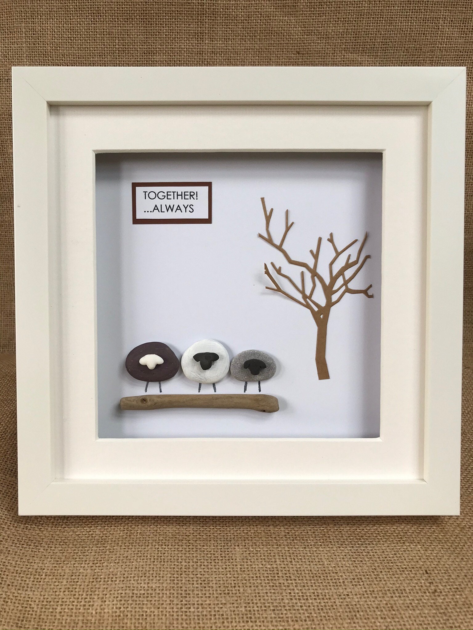 Pebble Art, Pebble Art Picture, Sheep Pebble Art Picture, Sheep Pebble ...