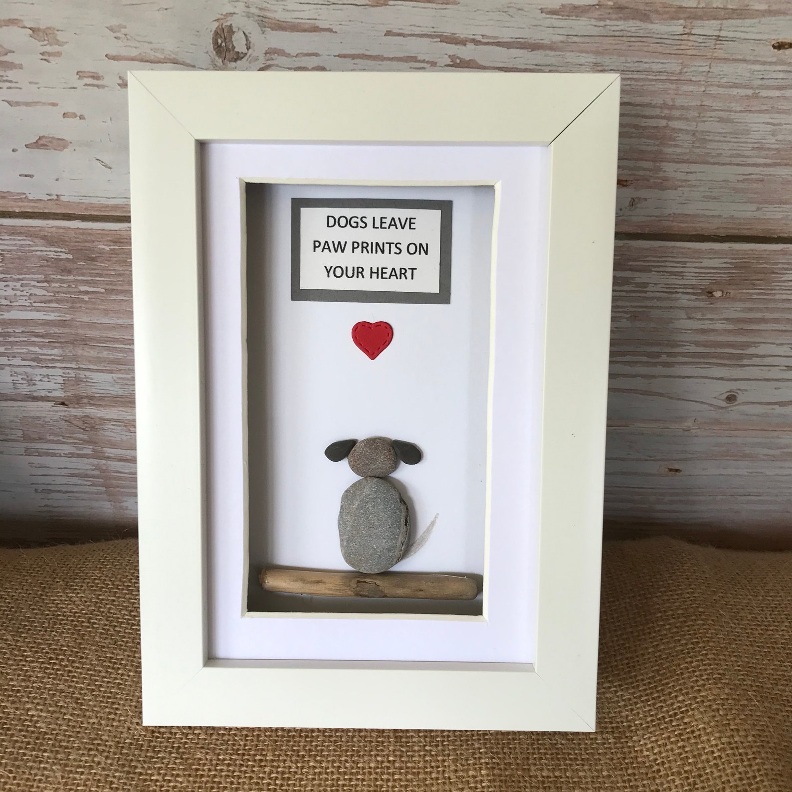 Pebble Art Pebble Art Picture Dog Pebble Art Dog Pebble - Etsy
