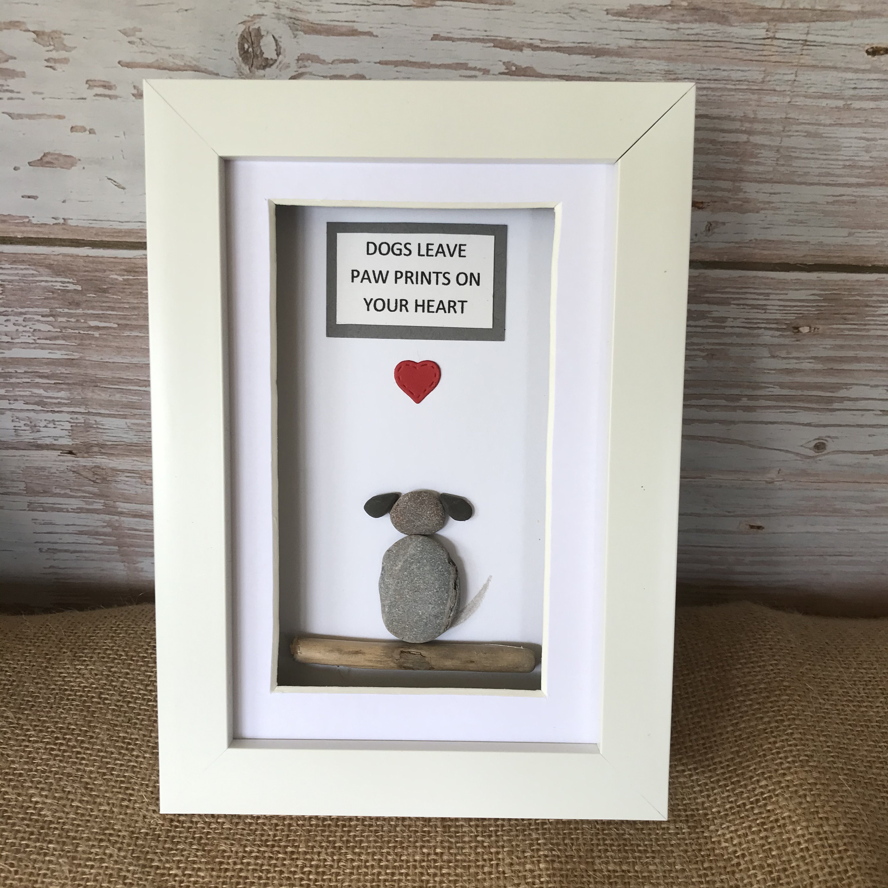 Pebble Art Pebble Art Picture Dog Pebble Art Dog Pebble - Etsy