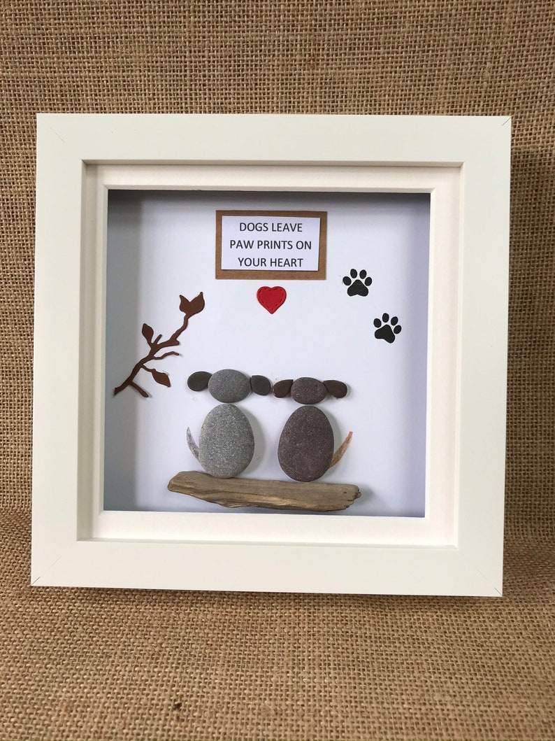 Pebble Art Dog Pebble Art Picture Pebble Art Picture Beach | Etsy