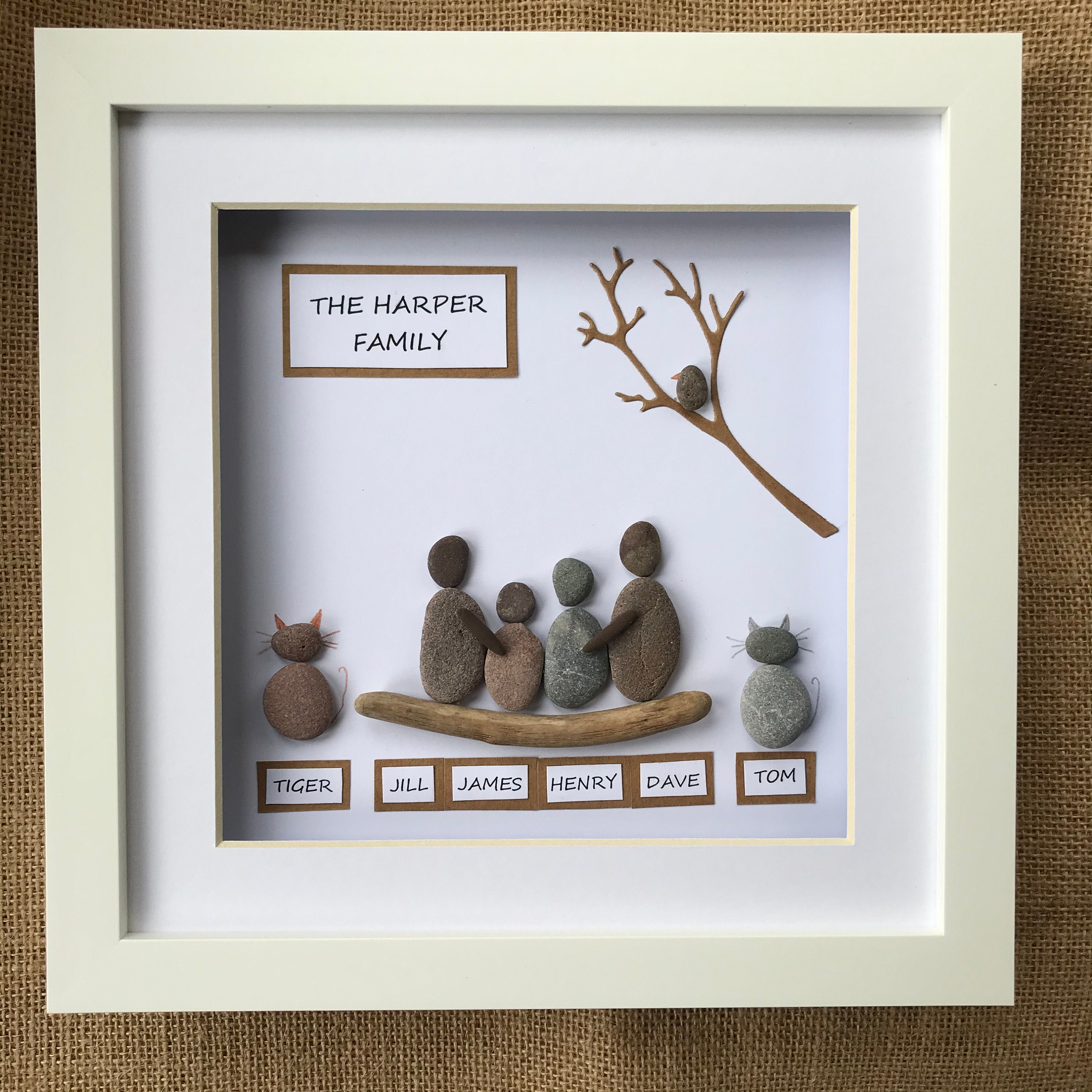 Family Pebble Art Beach Art Family Pebble Art Picture Pebble Art ...