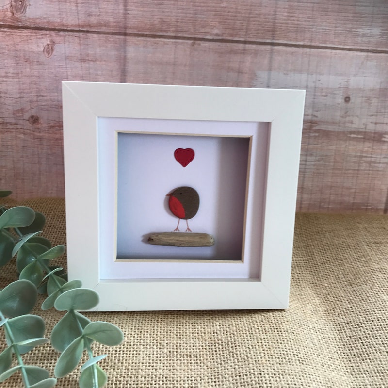 Robin Pebble Art - Etsy UK