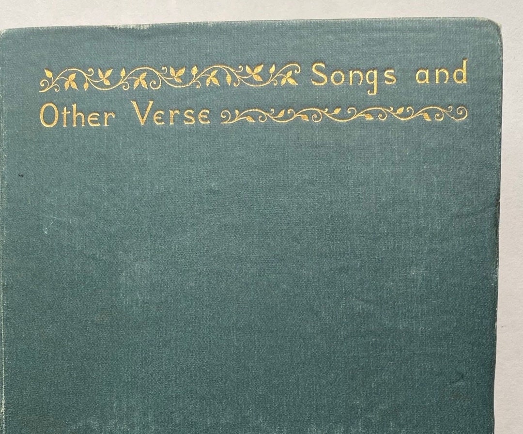 1896 Rare Book: Songs and Other Verse by Eugene Field - Etsy