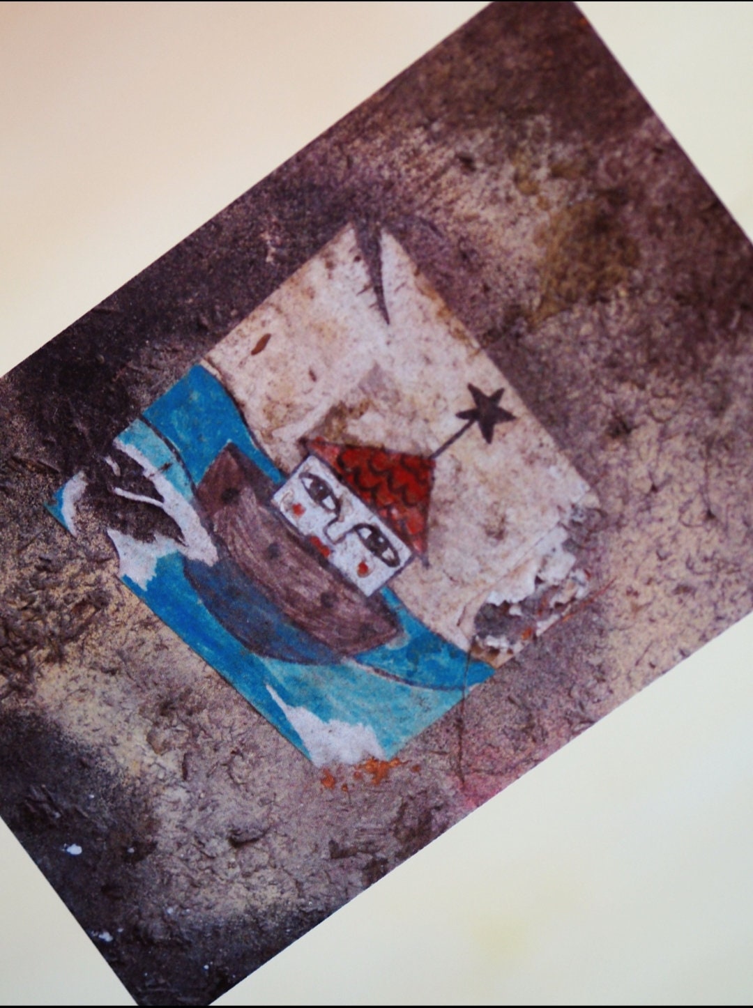 Postcard TIME FOR STENCILS houseboat - Etsy