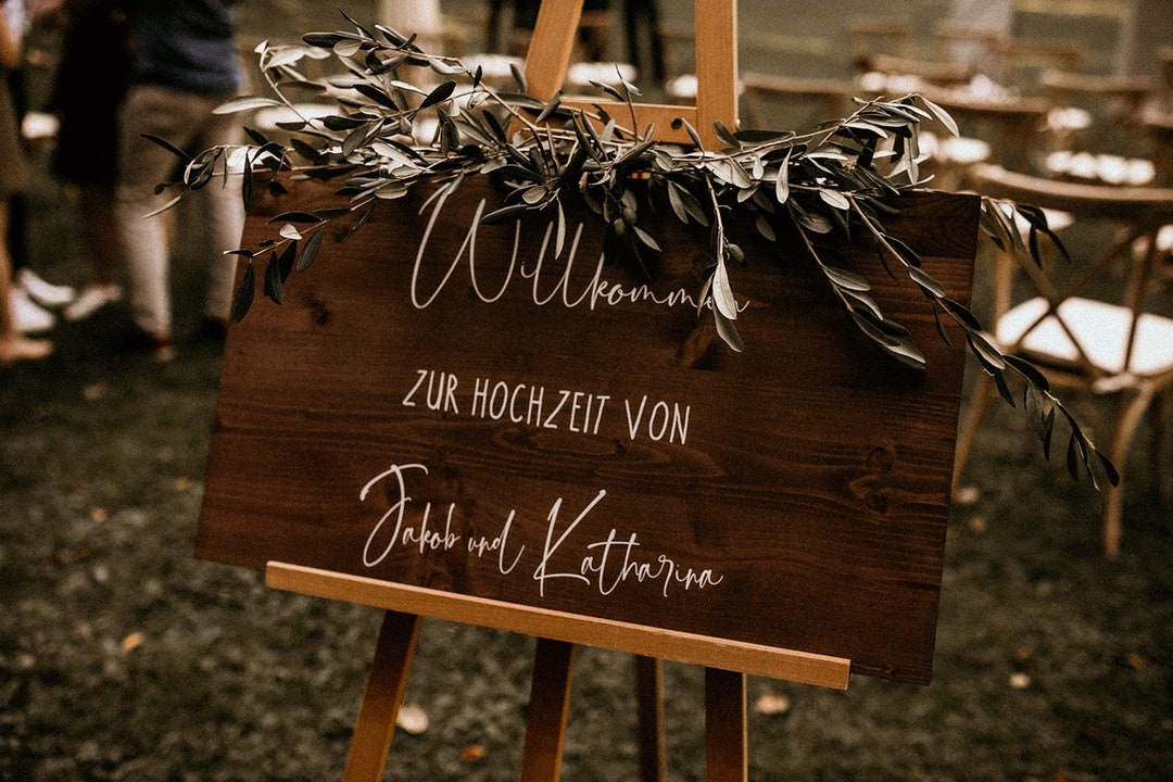 Welcome Sign Wedding Decoration Personalized Wood Sign Wedding Signs ...