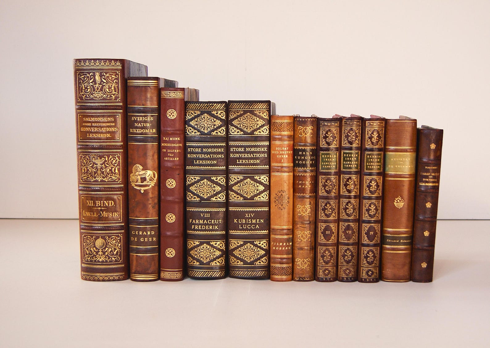 93 Antique Leather Books With Decorative Gilding- Early 1900 - Build ...