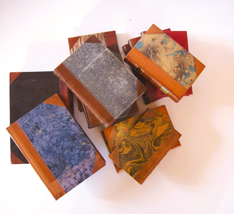 93 Antique Leather Books With Decorative Gilding- Early 1900 - Build ...