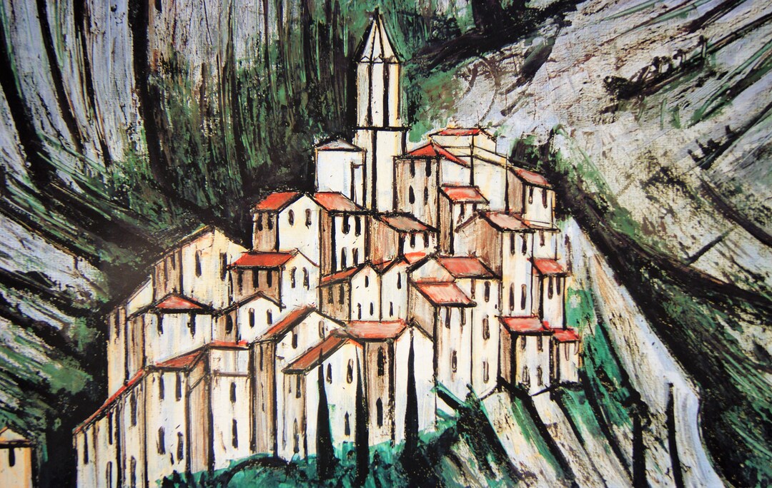 2 Large Exhibition Art Posters From France - Yves Brayer 1984 - Bernard ...