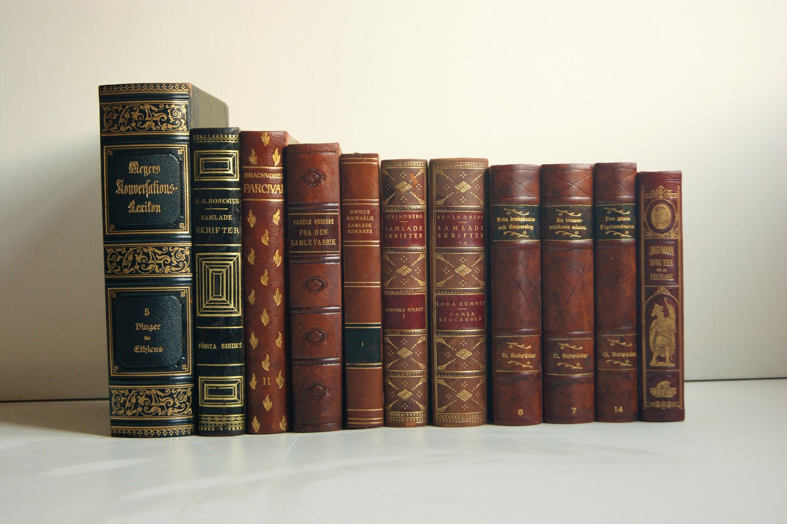 85 Decorative Antique Leather Books Build Your Own Antique - Etsy