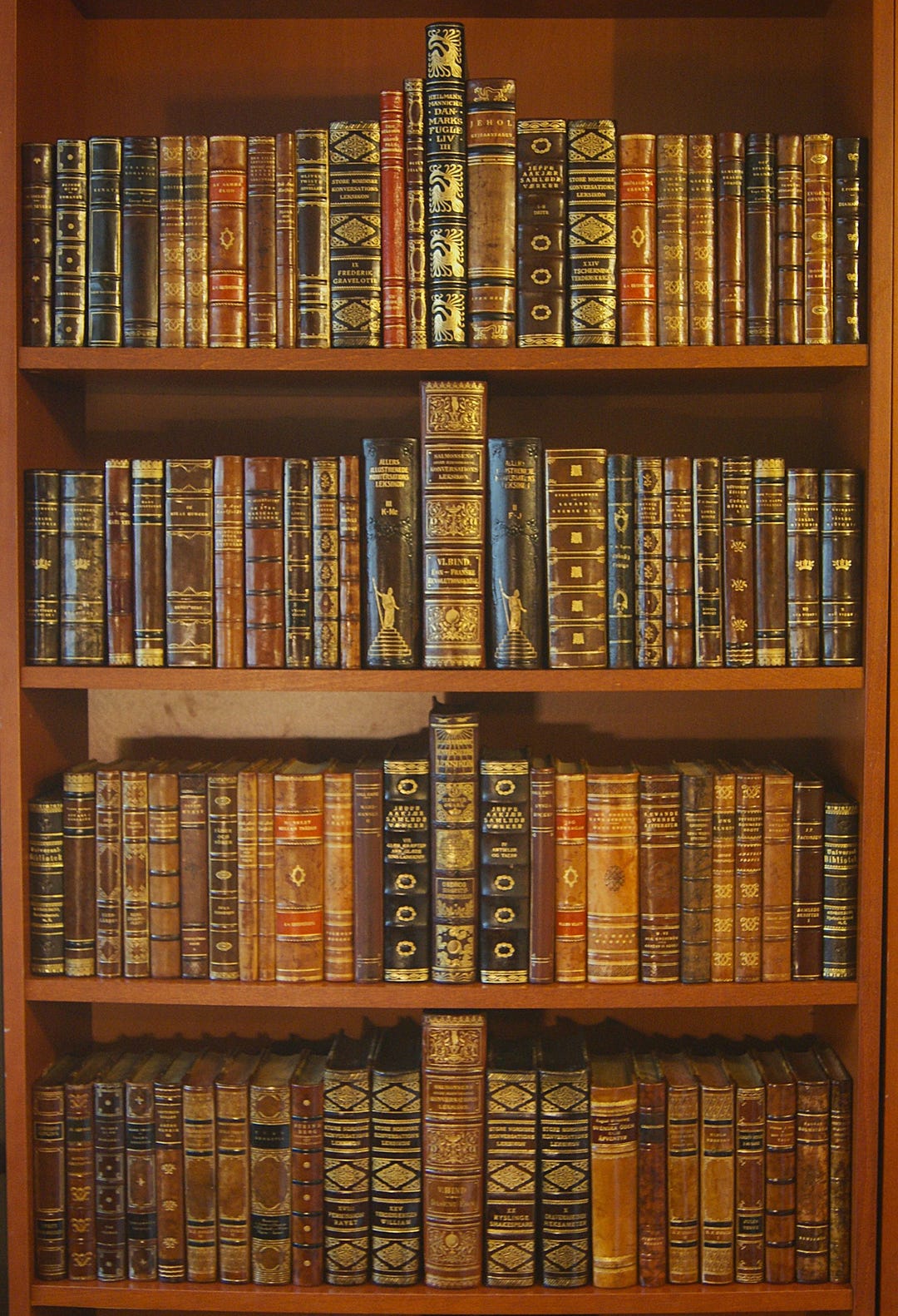 94 Antique Leather Books With Decorative Gilding- Early 1900 - Build ...