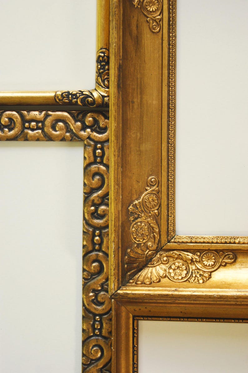 Collection of 11 Beautiful Antique Gold Frames - Early 1900 - With ...