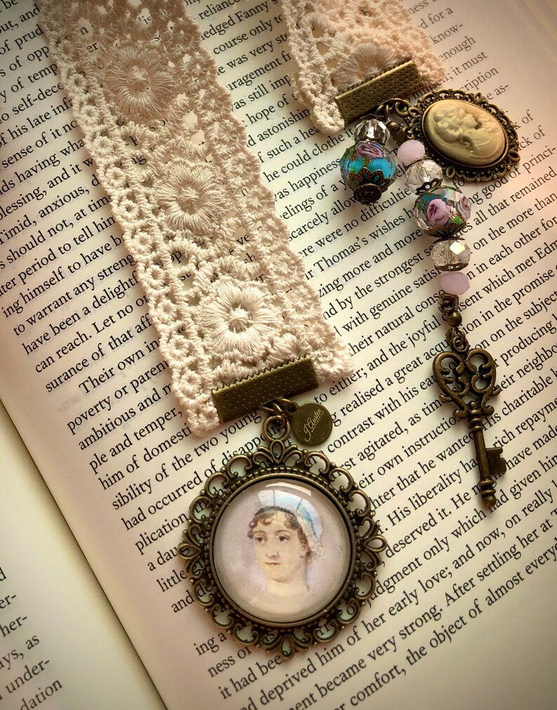 Jane Austen Bookmark Jane Austen Place Keeper Jane Austen - Etsy