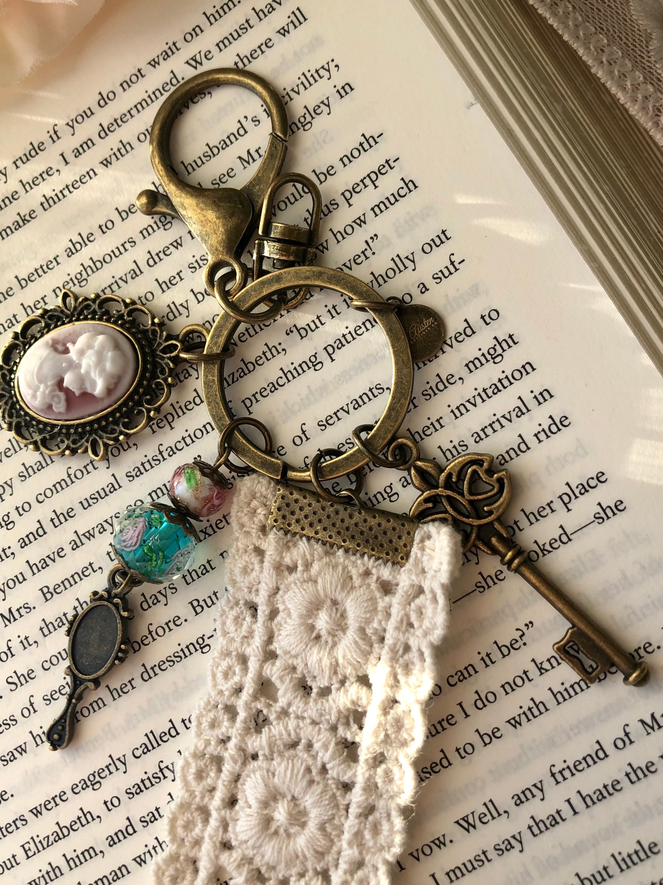 Regency Keychain Fancy Keychain Jane Austen Keychain Jane - Etsy UK
