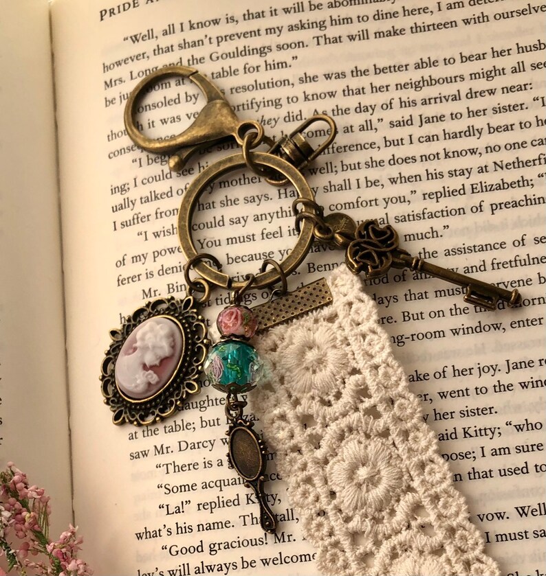 Regency Keychain, Fancy Keychain, Jane Austen Keychain, Jane Austen ...