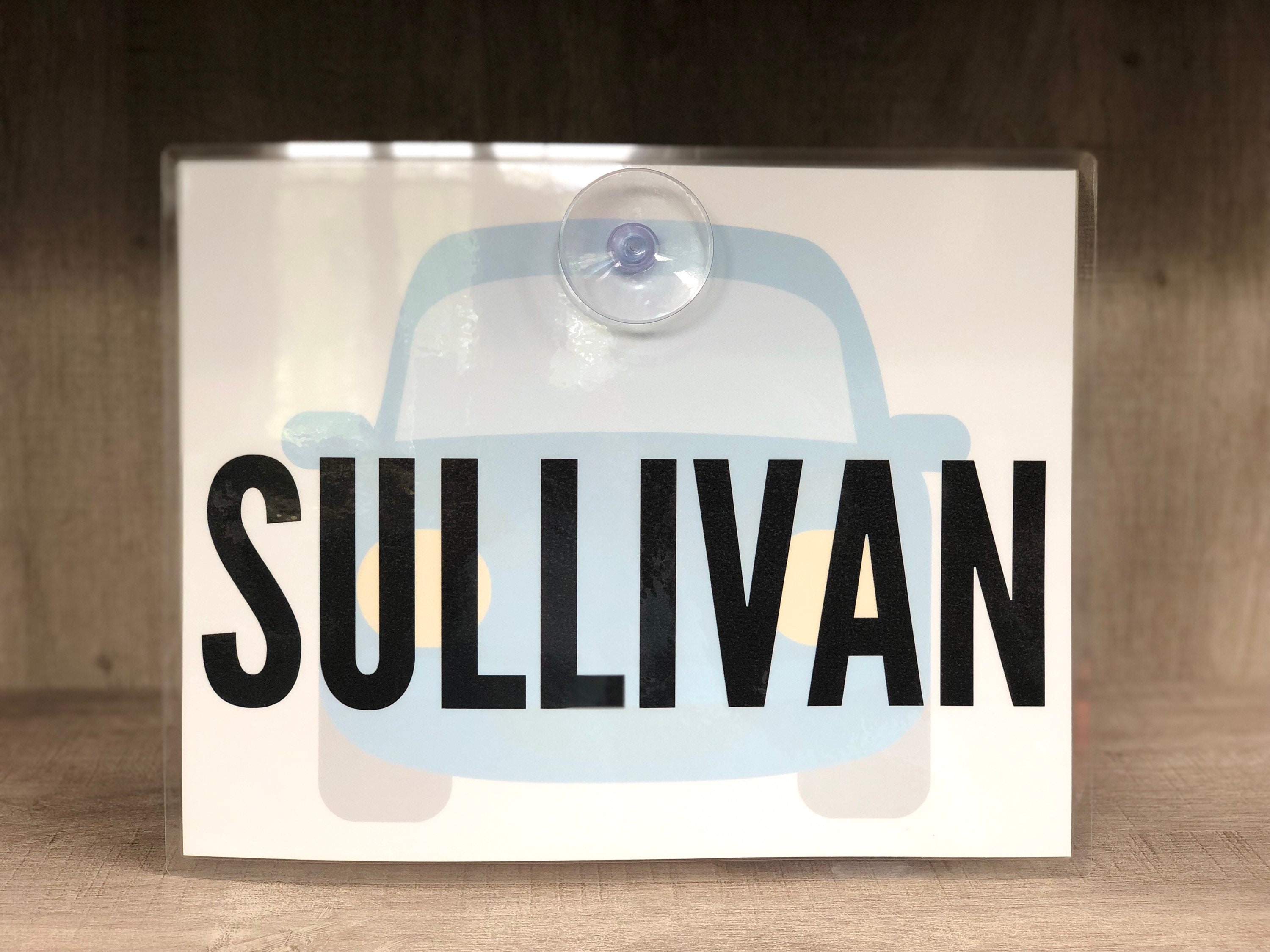 Personalized Car Rider Windshield Sign With Suction Cup Attachment - Etsy