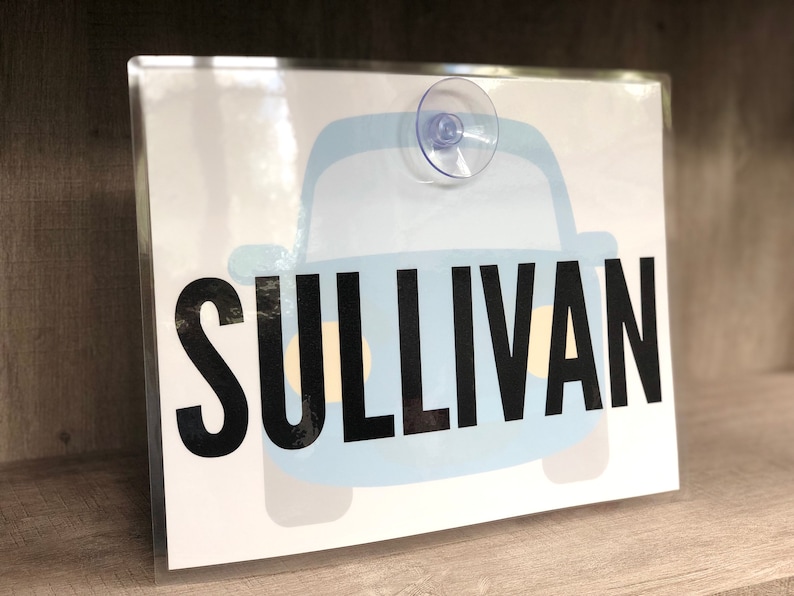 Personalized Car Rider Windshield Sign With Suction Cup Attachment - Etsy