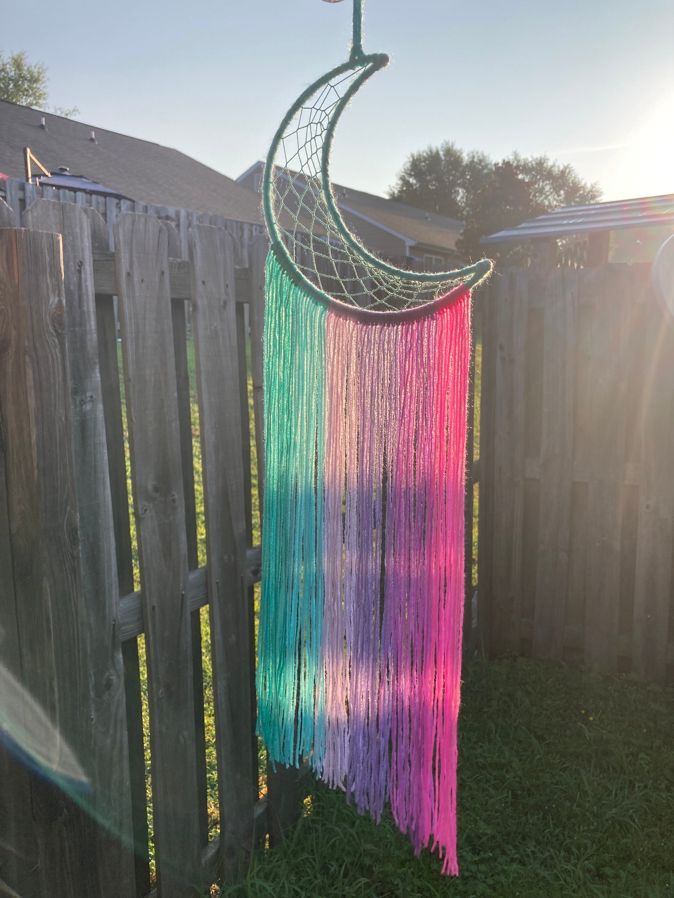 Large Ombre Moon Dream Catcher - Etsy