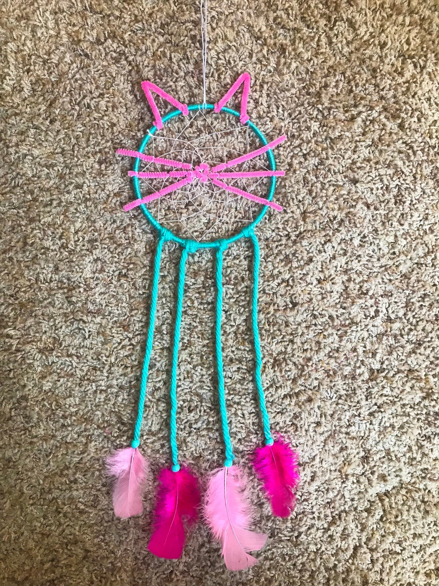 Mini Kitty Cat Dream Catcher - Etsy