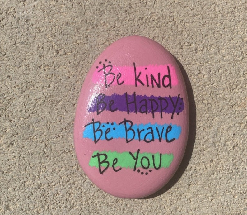 Motivational Rocks, Garden Rocks, Inspirational Rock Set - Etsy