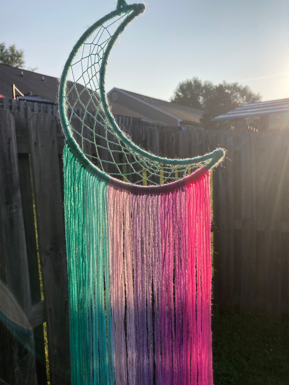 Large Ombre Moon Dream Catcher - Etsy
