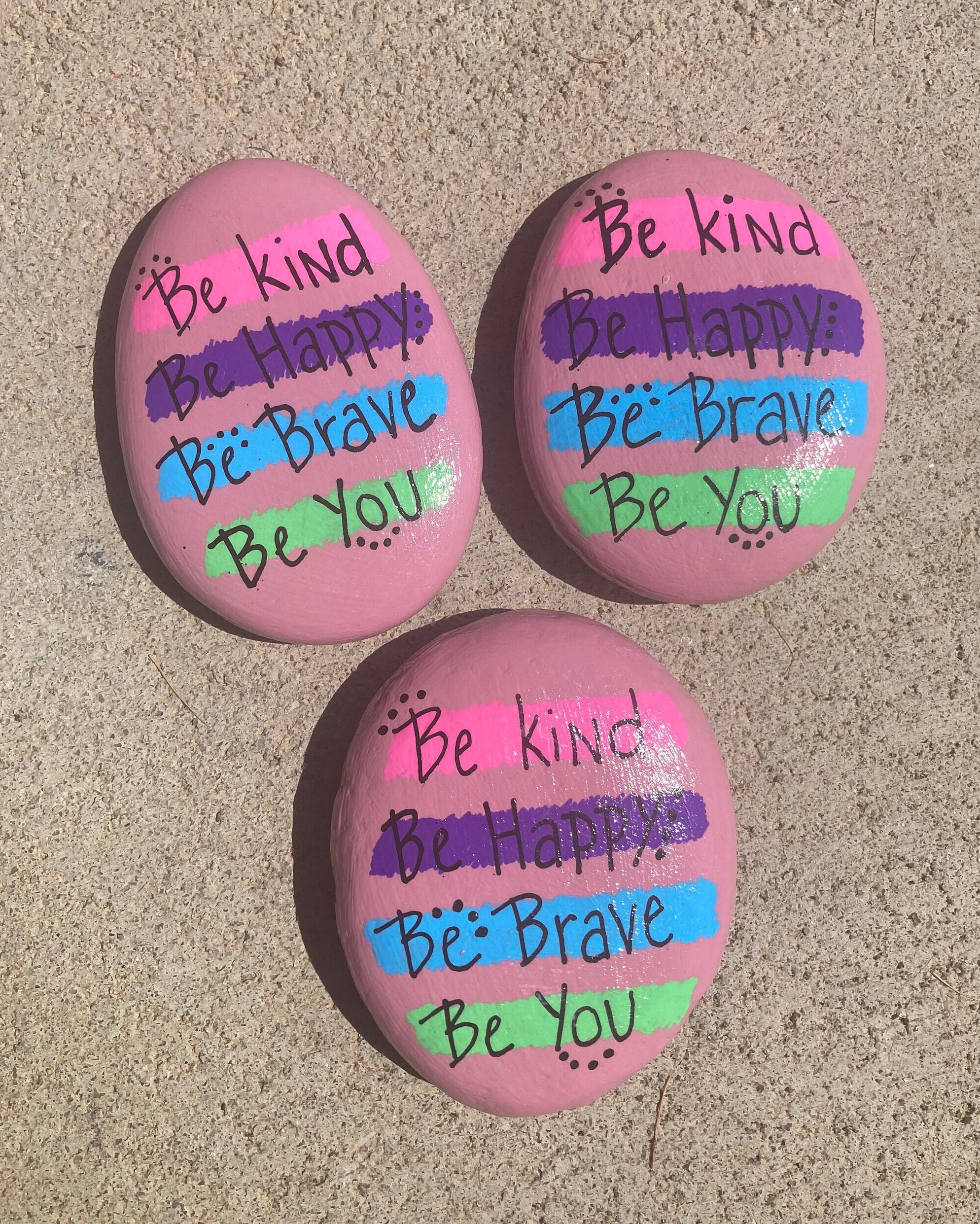 Motivational Rocks, Garden Rocks, Inspirational Rock Set - Etsy