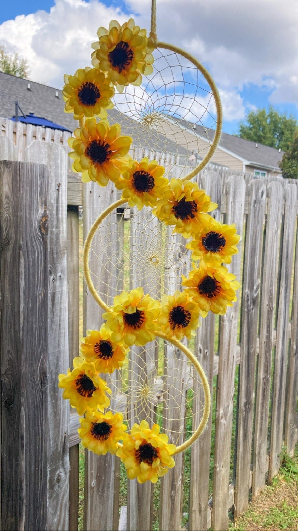 Sunflower Infinity Dream Catcher - Etsy