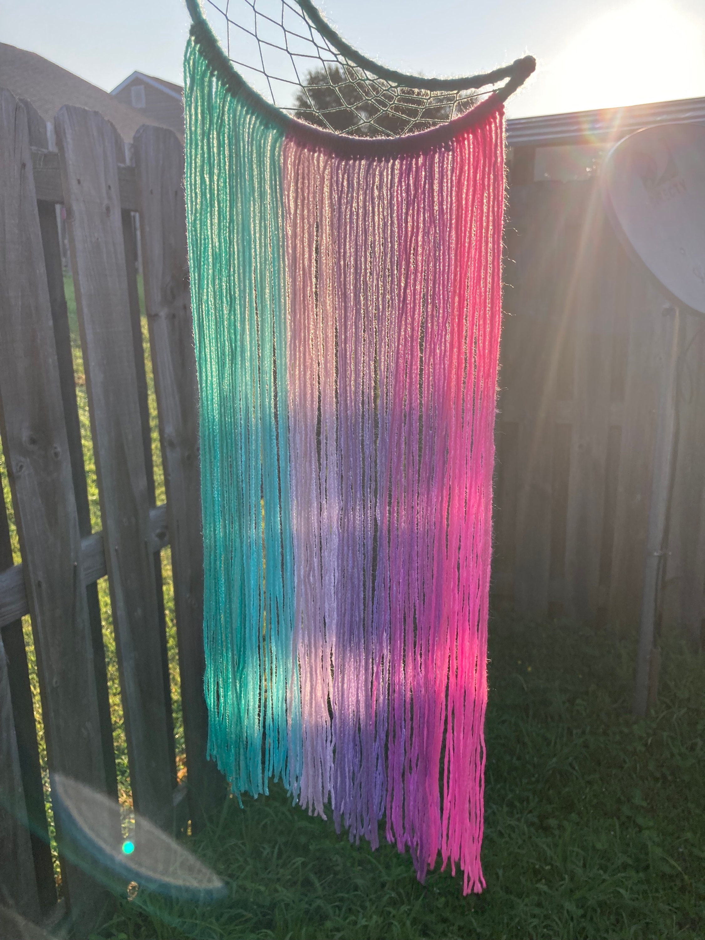 Large Ombre Moon Dream Catcher - Etsy