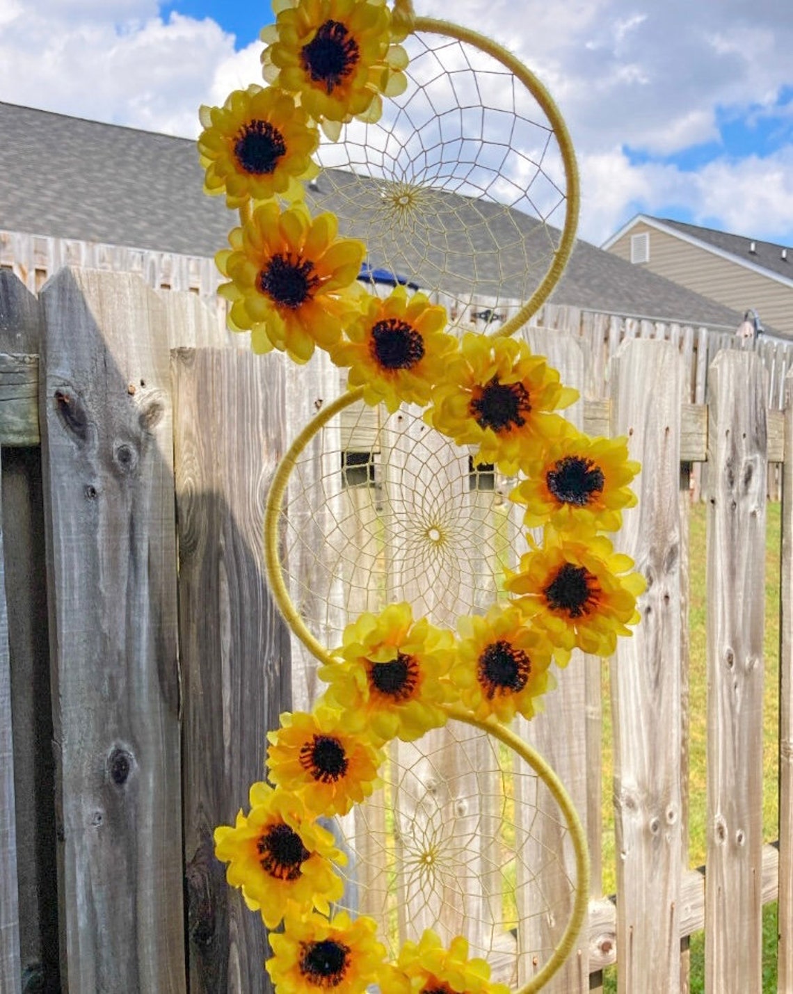 Sunflower Infinity Dream Catcher - Etsy