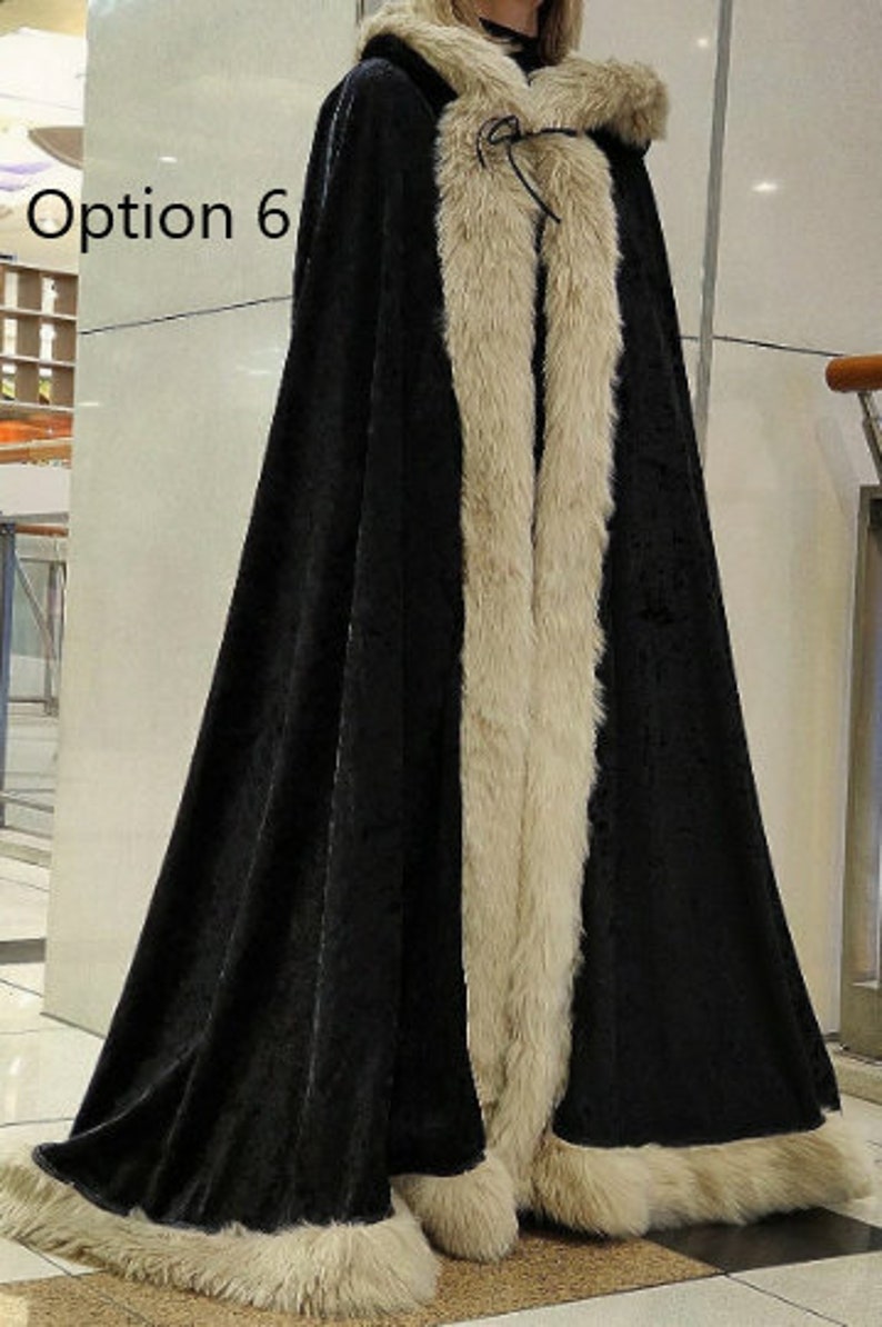 Viking Fur Cloak With Hood / Celtic Cloak Gothic Cloak With - Etsy ...