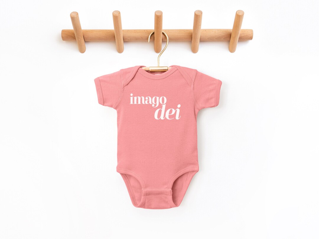 Imago Dei Baby Bodysuit, Made in His Image Catholic Baby Tee, Catholic ...